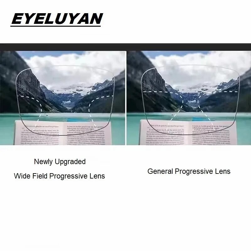 Очки EYELUYAN с прогрессивными линзами, Blue Ray Photo Brown, индекс 1.61 — фото 1