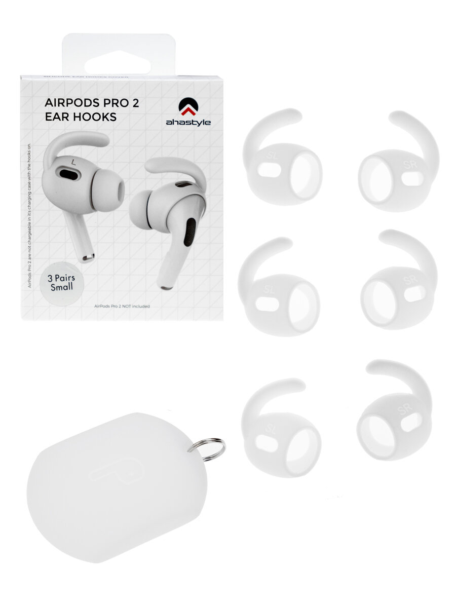 Комлпект амбушюр с крючками и чехлом для AirPods Pro 2