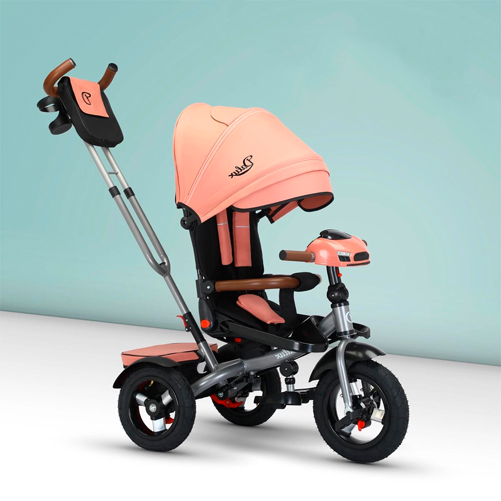 Детский трехколесный велосипед BREND LUXMOM ORIGINAL 3288, розовый, световое и звуковое сопровождение
