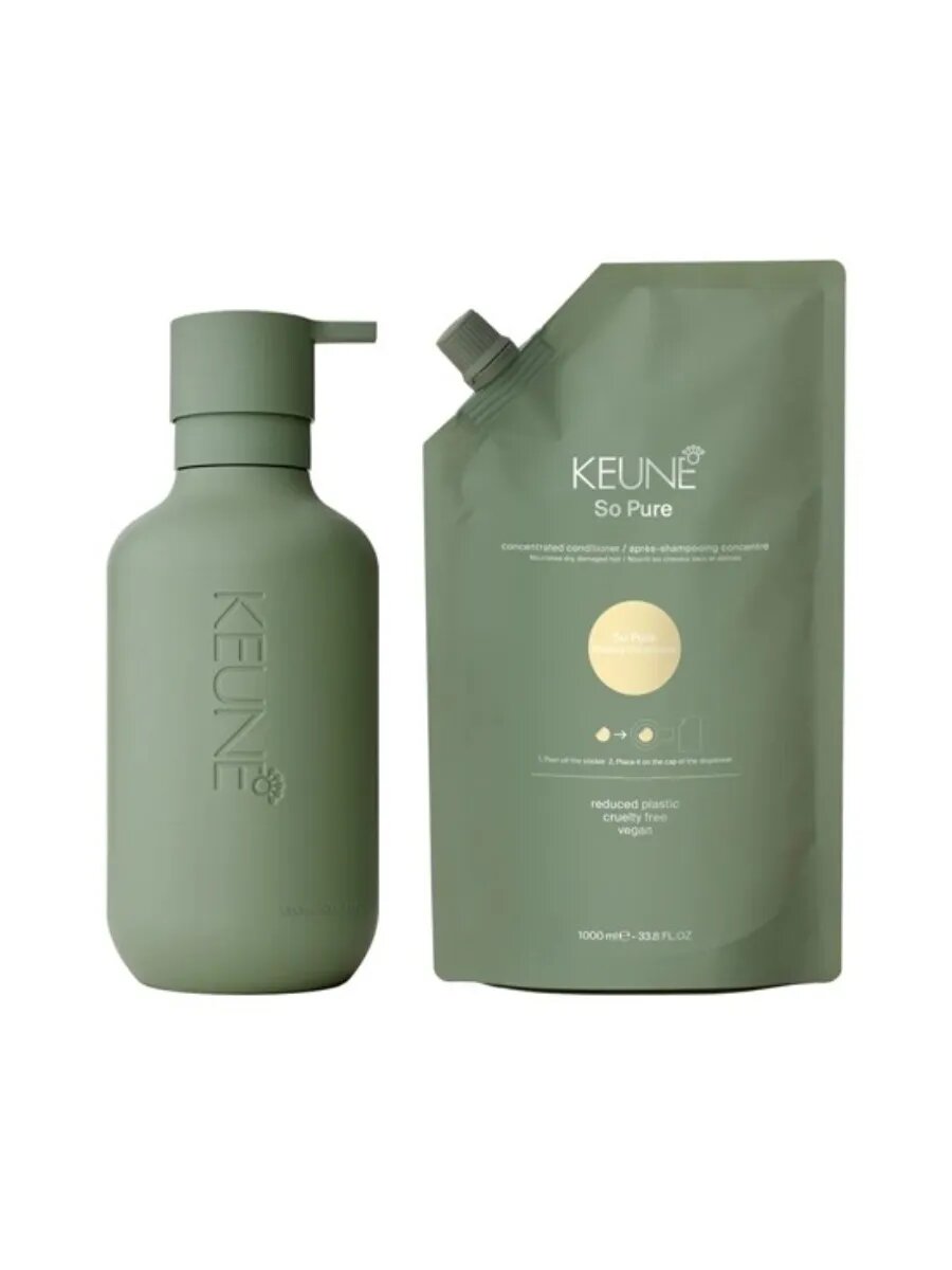 Кондиционер Keune Restore Conditioner Refill, СПА Восстанавливающий, Набор: кондиционер, 400 мл + флакон