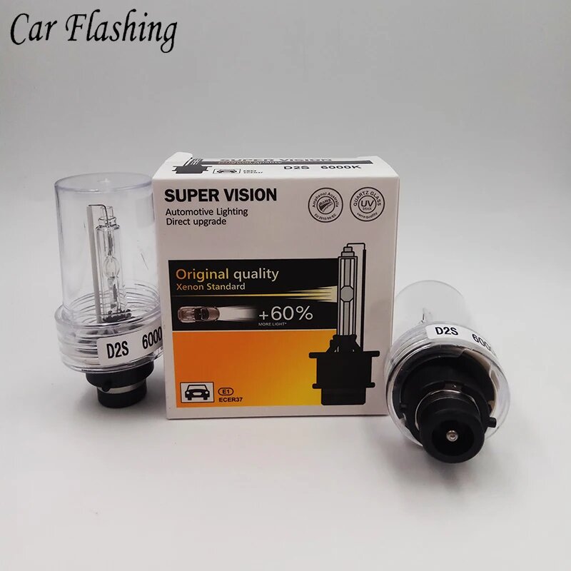 Автомобильная мигающая 2 шт. HID ксеноновая лампа D1S D2S D3S D4S D1R D2R D3R 8000K White Blue, D2S