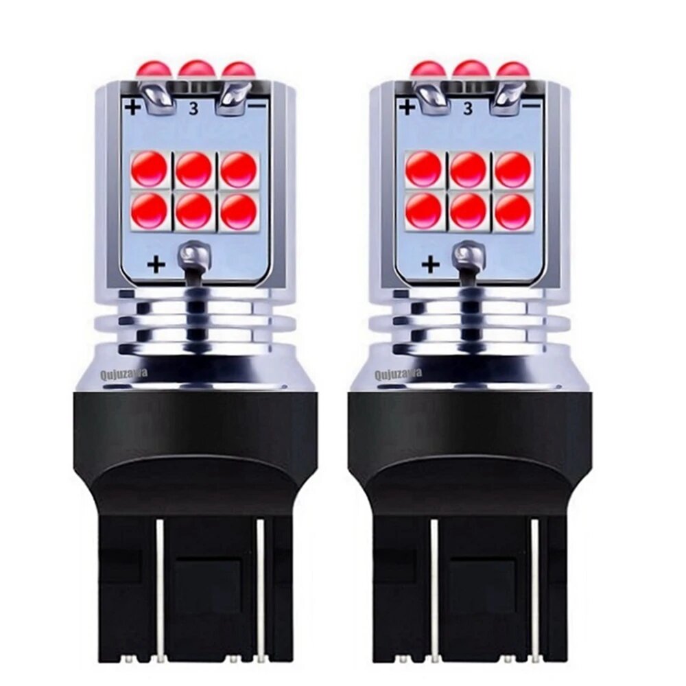 2 шт. T20 7443 W21/5W желтые светодиодные стоп-сигналы