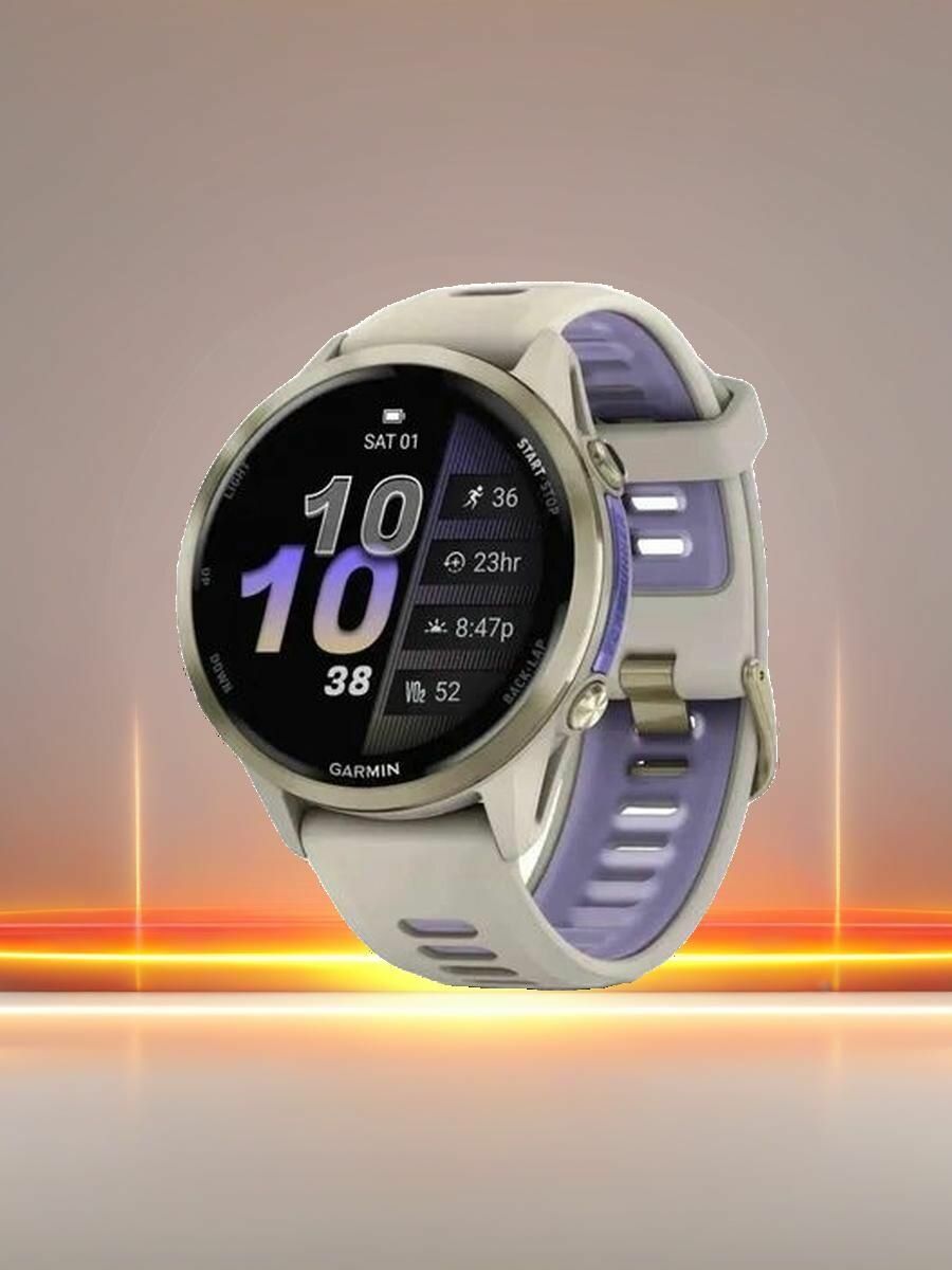 Смарт-часы Garmin Forerunner 970, 47мм, 1.4", серый/синий/серый, Android / iOS, AMOLED, Bluetooth (v5.4), Wi-Fi
