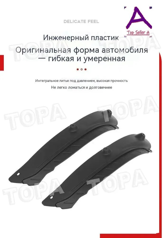 Подкрылки Dongfeng mage 2 шт. задние и передние, пластиковые, черные для крыла — фото 1