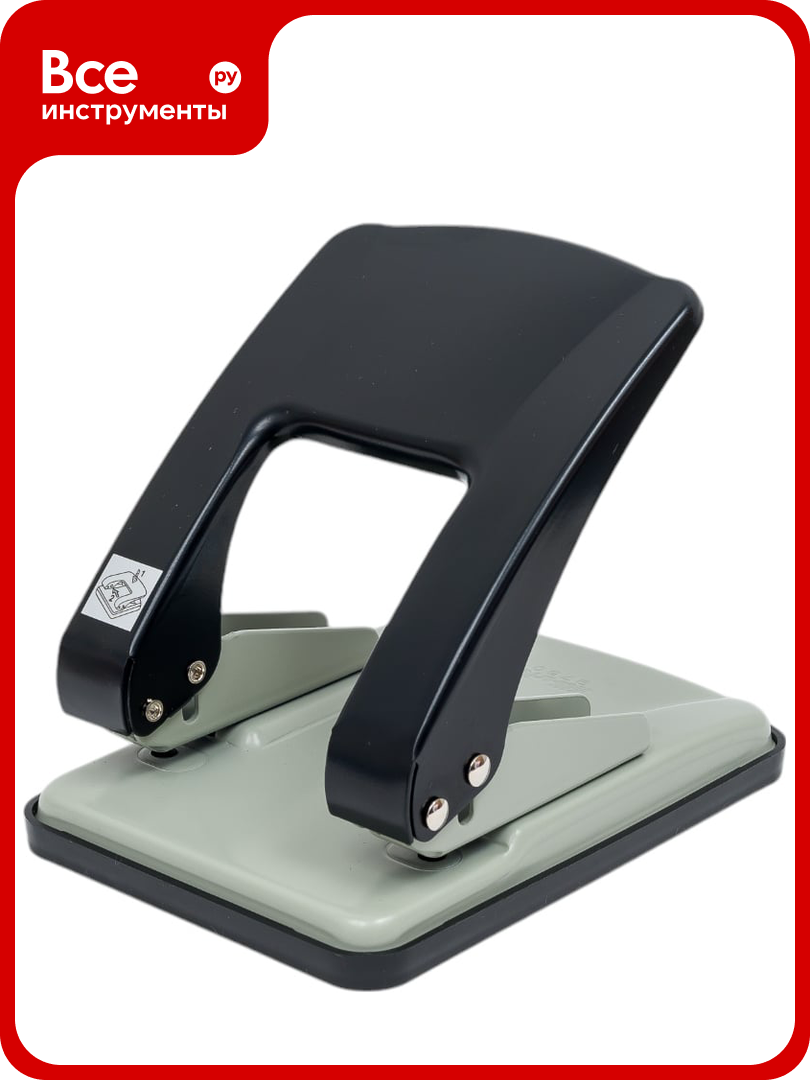 Дырокол KW-TRIO Stylish Heavy Duty 976 40 листов металл ассорти 2 отверстия с линейкой 811687