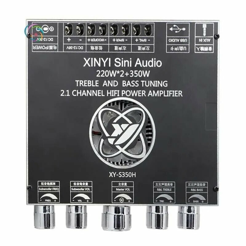 (W G B D) 2.1-канальный модуль цифрового усилителя TPA3251 Bluetooth, сабвуфер совместим с высоких и низких частот, плата 220 Вт X 2 + 350 XY-S350H