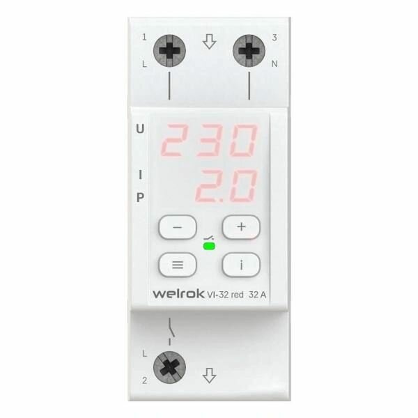 Реле напряжения Welrok VI-32 red