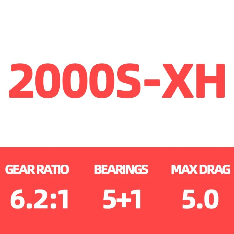 Daiwa Freams 2000S-XH, 6.2:1, 5+1, 5.0