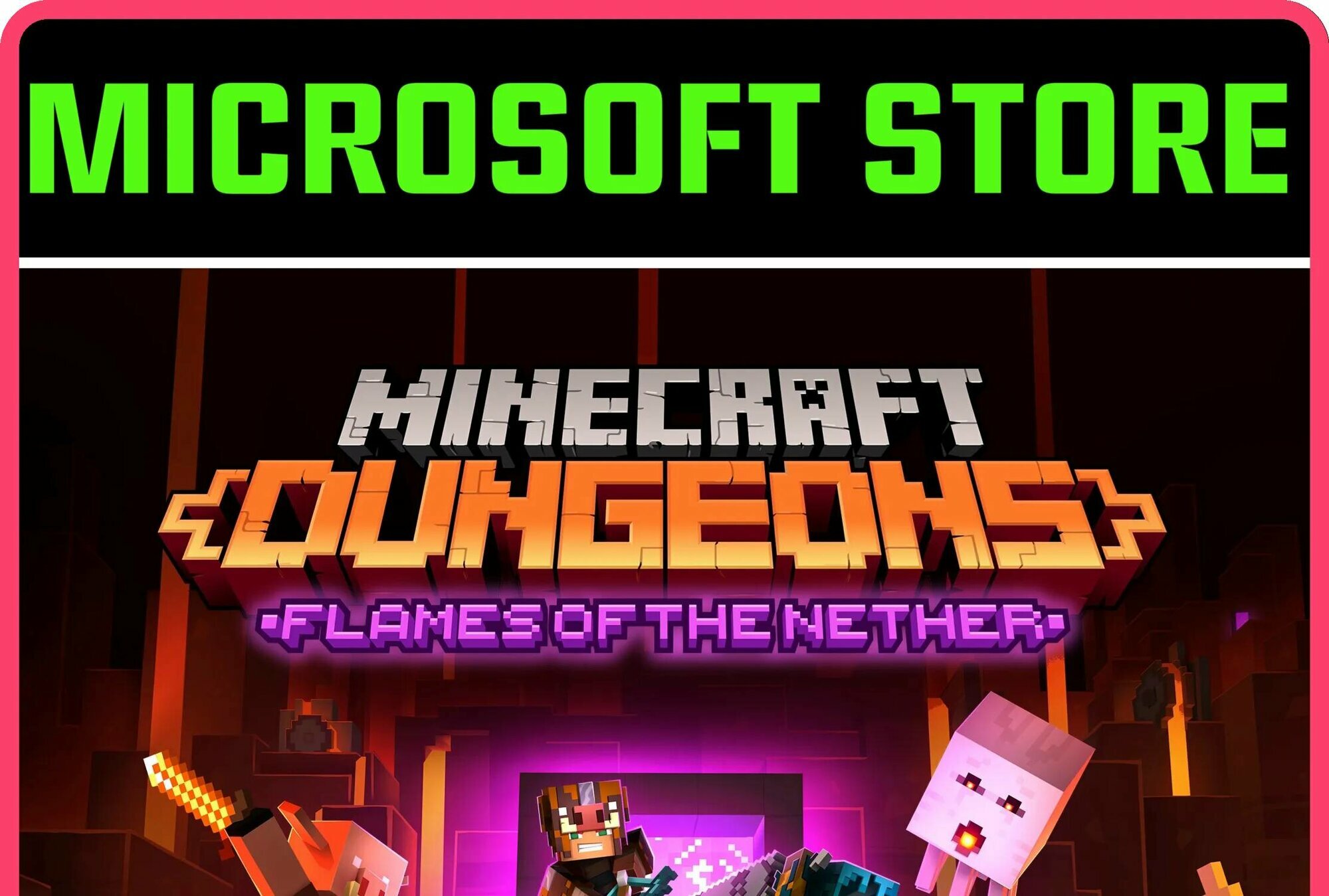 MINECRAFT DUNGEONS: FLAMES OF THE NETHER FOR WINDOWS | Работает на ваш акк | Игра навсегда | Быстрая доставка
