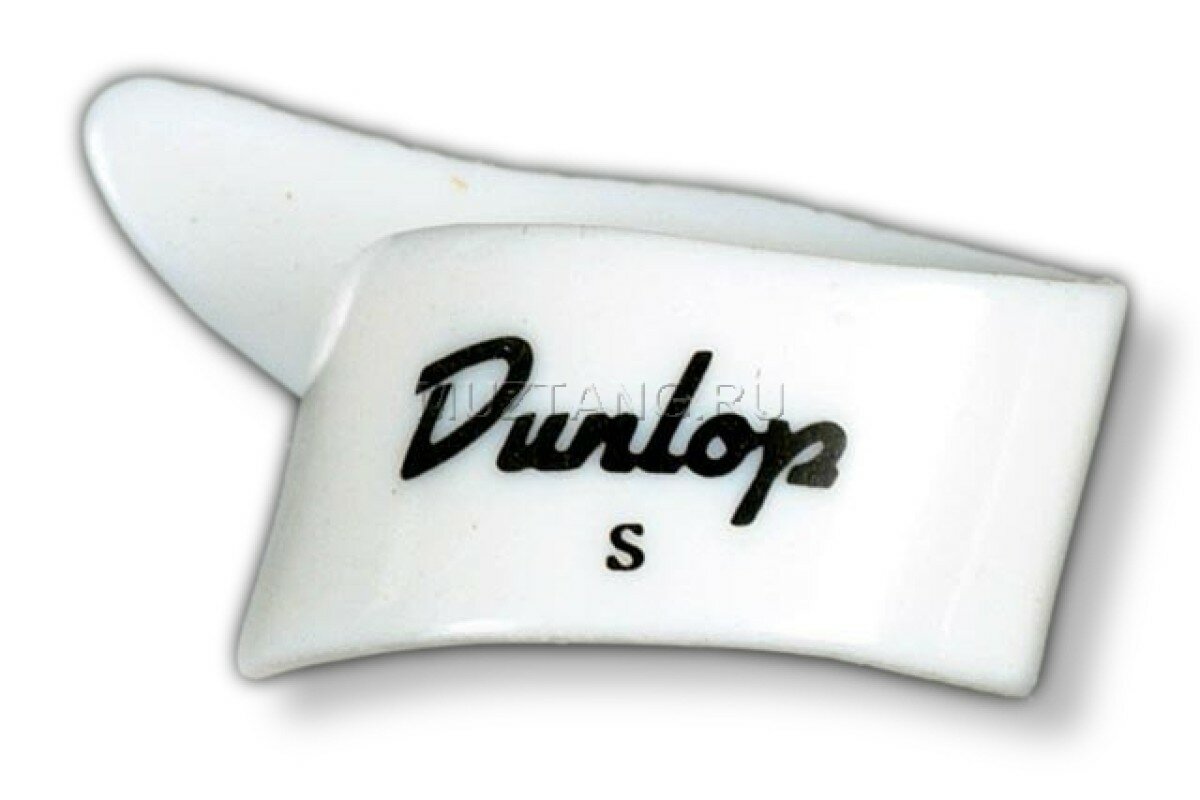 DUNLOP 9001R White Plastic Thumbpicks Small упаковка медиаторов - когтей (12шт.)