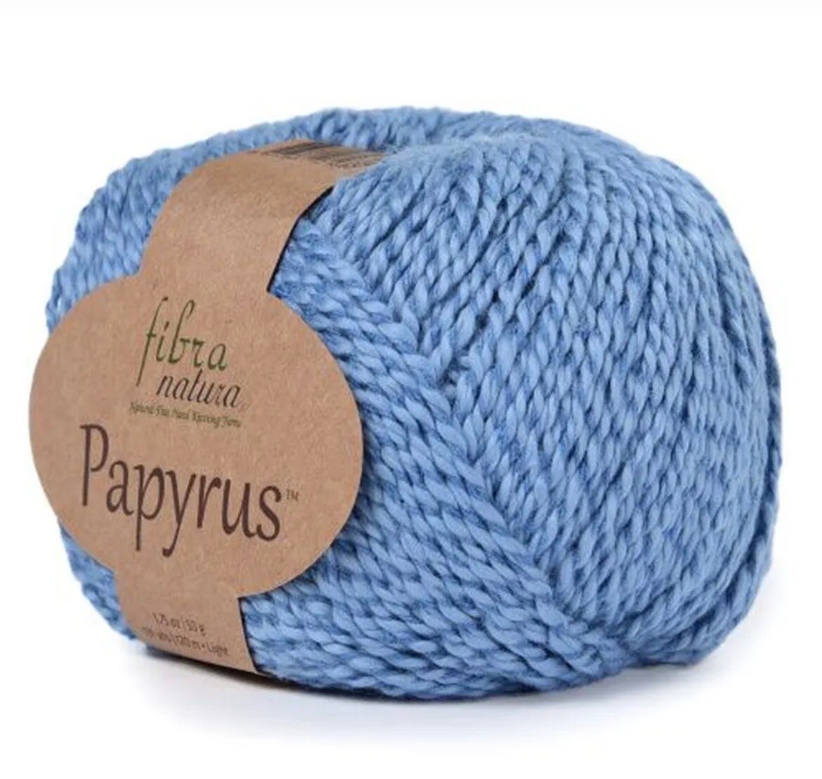 Пряжа для вязания Fibra natura papyrus 78% хлопок-22% шелк;50гр-120м(5 мотков)