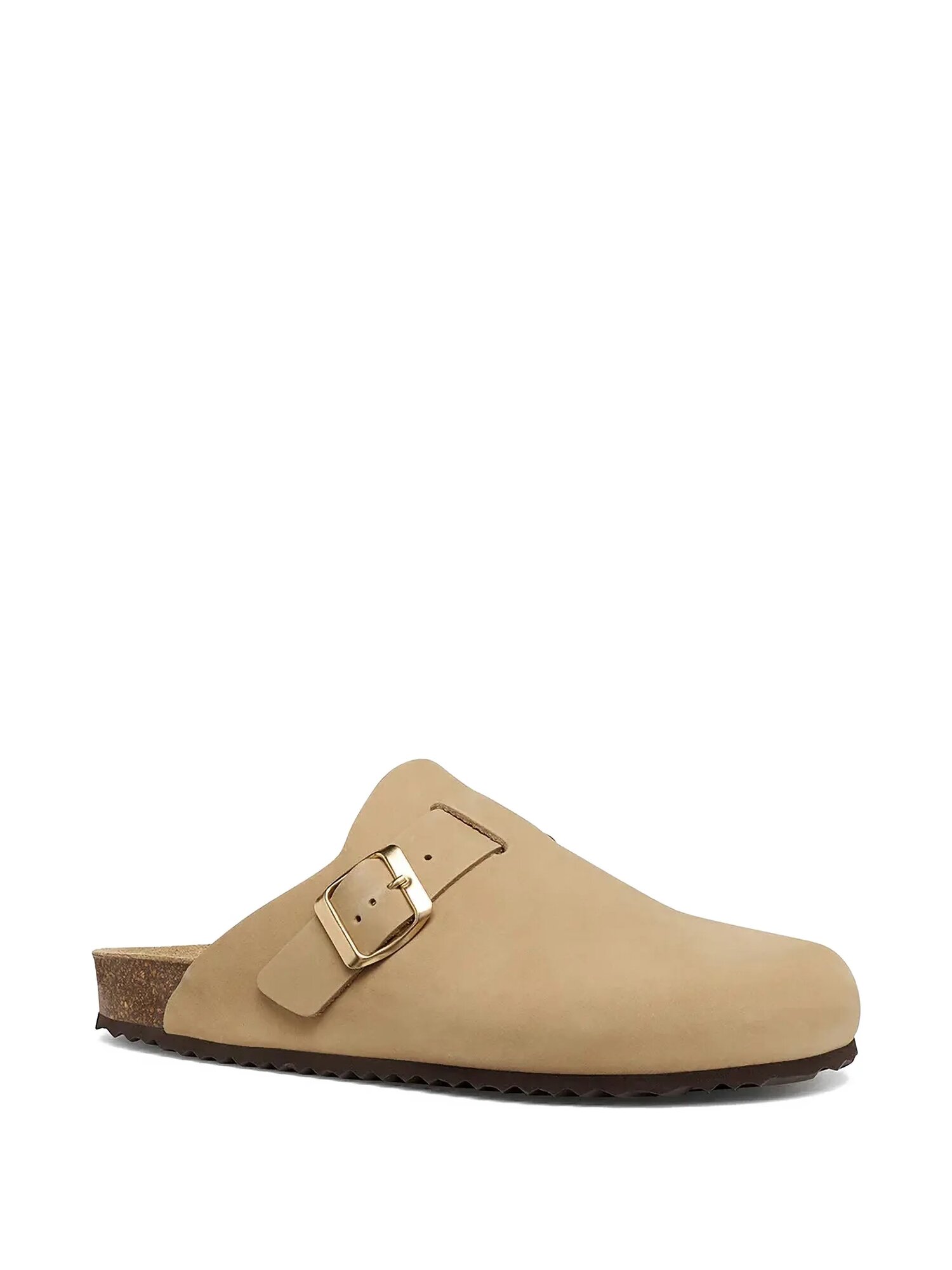 Шлёпанцы GEOX Buckle-fastening leather slides, размер 40 EU, разноцветный — фото 1