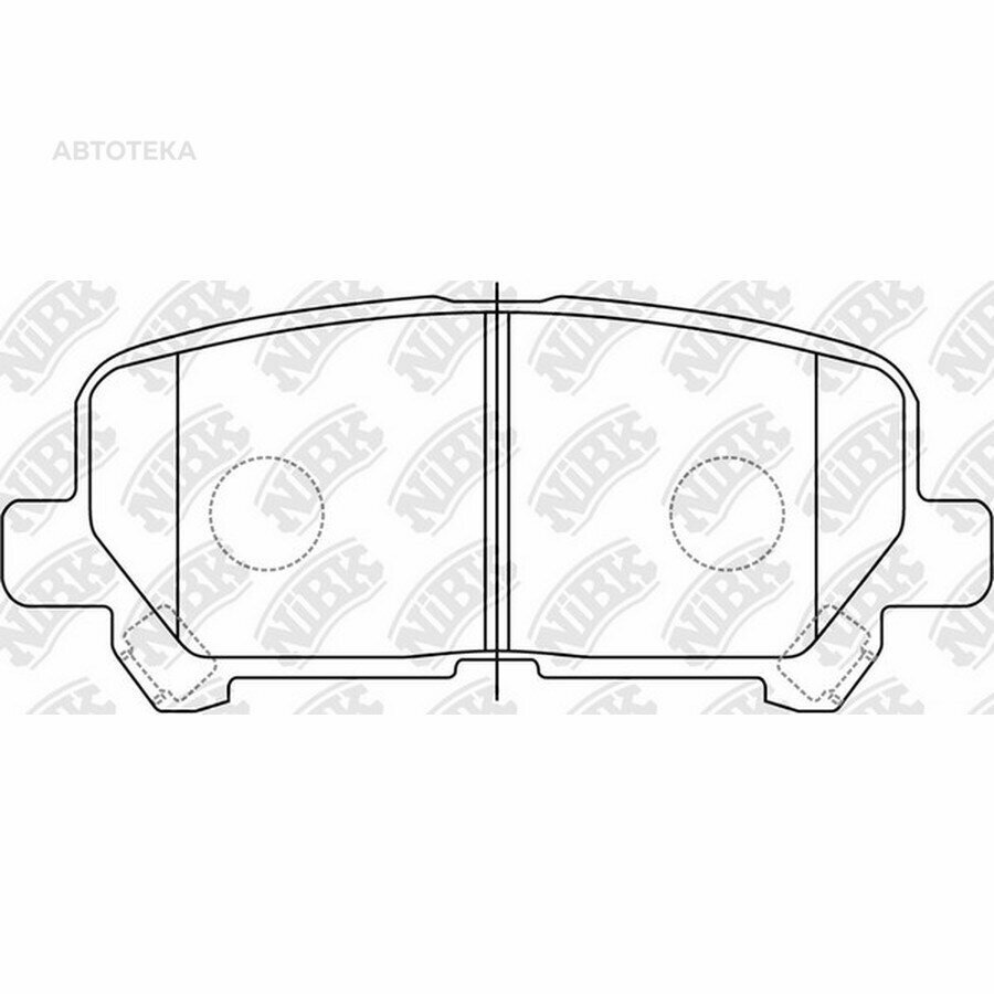 Колодки тормозные дисковые NIBK PN28002