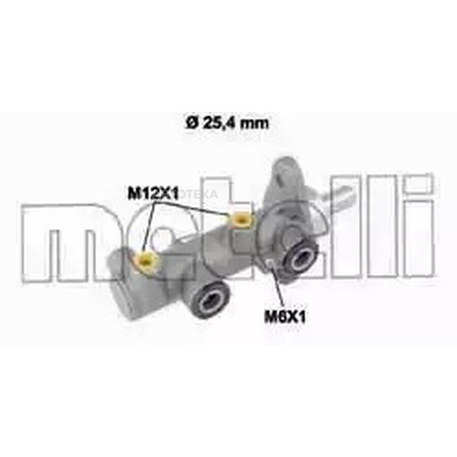 Цилиндр тормозной главный METELLI 050818