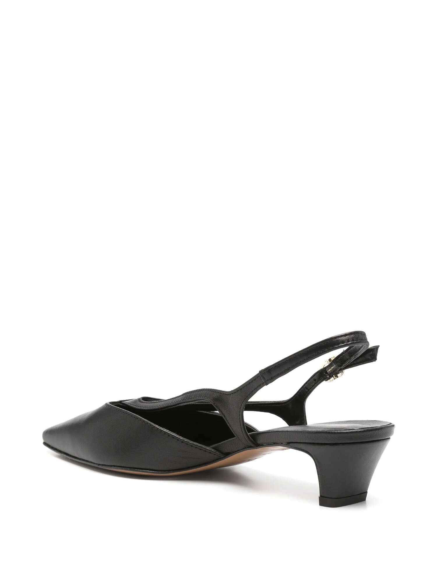 Туфли BIANCA DI Cutout-detail slingback pumps, размер 36, black/black — фото 1