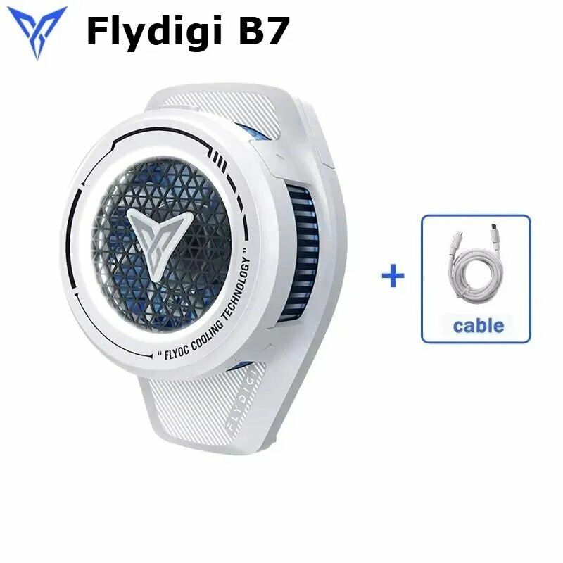 Flydigi B7 Портативный радиатор быстрого охлаждения, универсальный полупроводниковый радиатор с задним зажимом вентилятора для охлаждения мобильного телефона