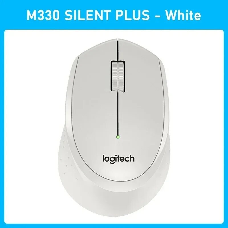 Logitech M330 SILENT PLUS беспроводная мышь 2.4ГГц M330 White
