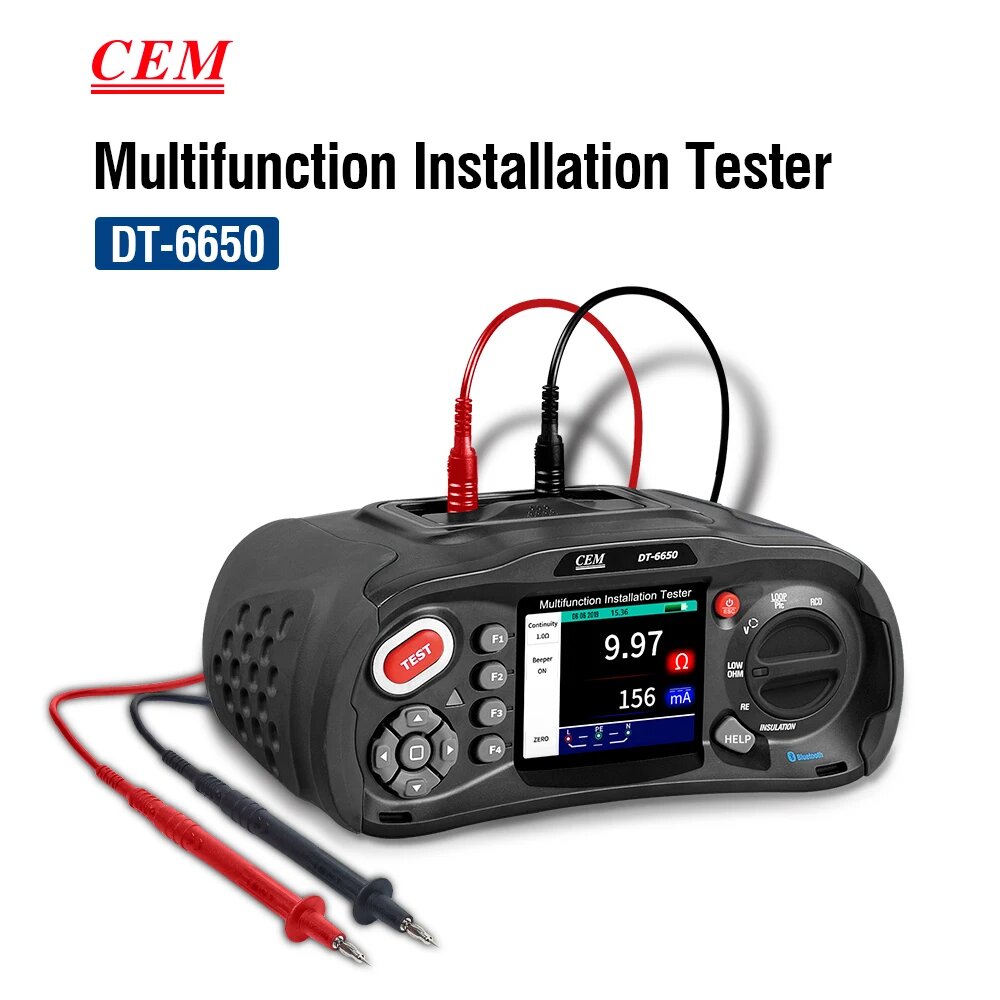 CEM DT-6650 Тестер сопротивления изоляции cem-6650Gray