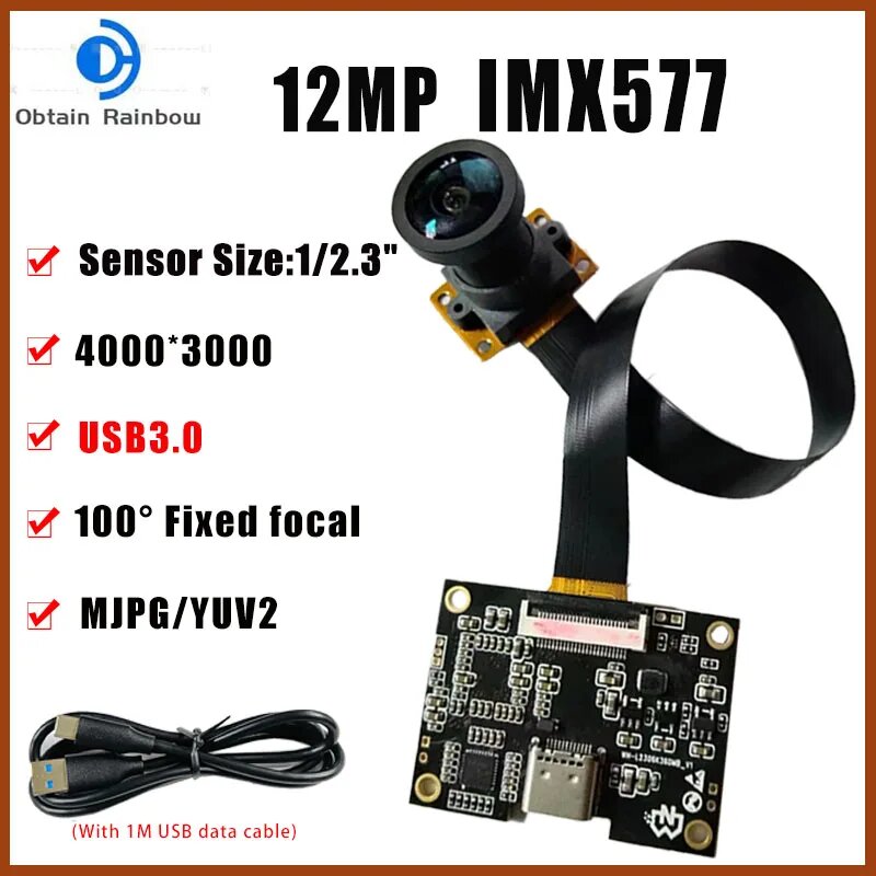 Модуль камеры 4K 12MP HD IMX577 FF USB3.0 FPC с материнской платой для видения устройства
