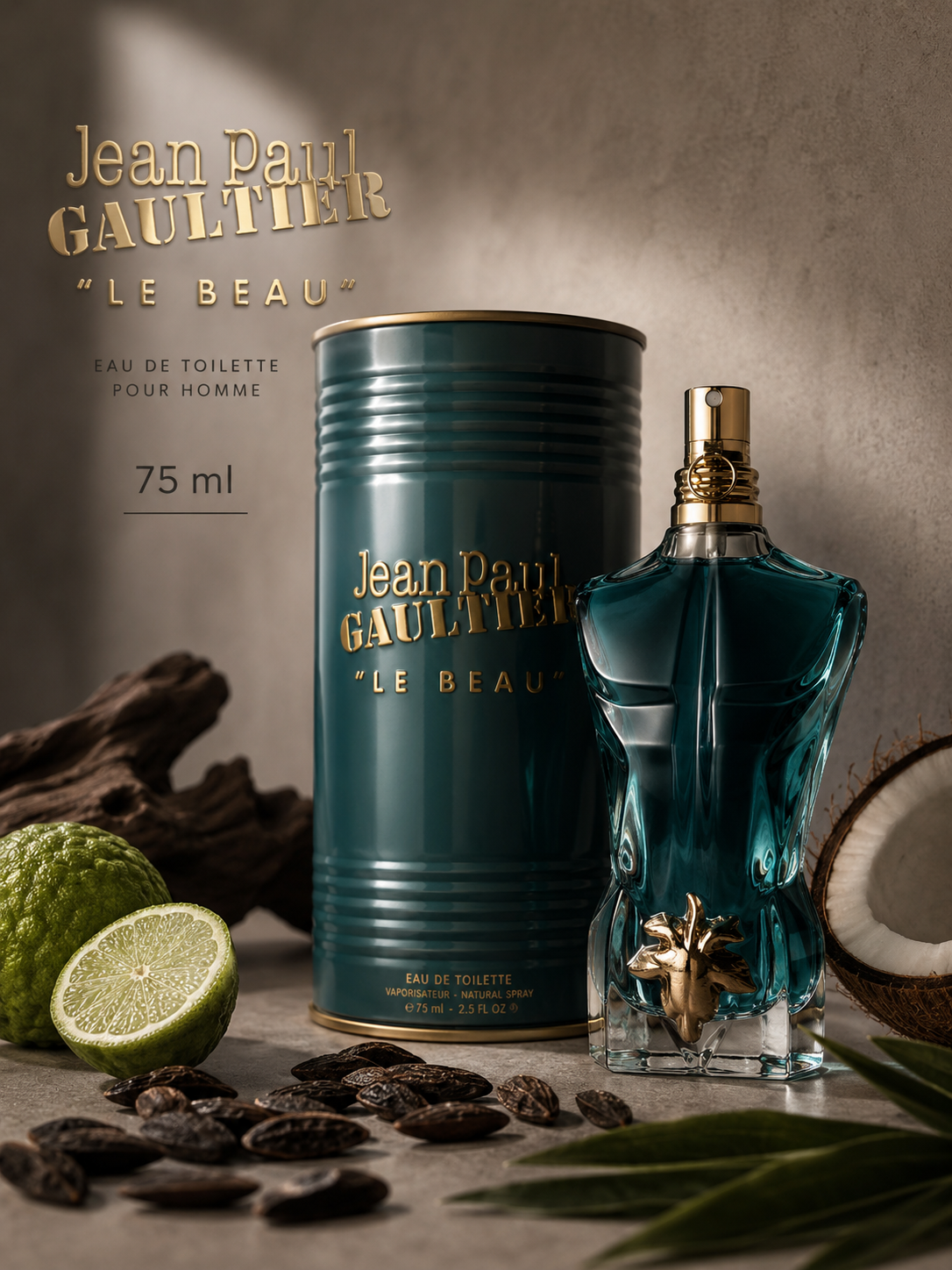 Jean Paul Gaultier Le Beau мужская туалетная вода 75 мл древесные фужерные