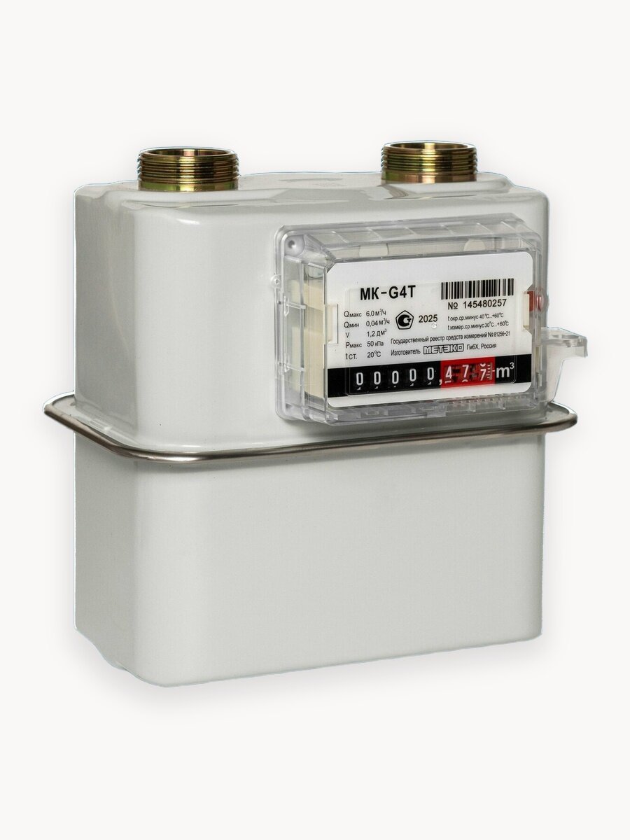 Счетчик газа MK G4Т, для улицы, с термокорректором, Метэко ГмбХ Россия замена Elster (Эльстер) BK G4Т, диафрагменный счетчик, левый, Мембранный, G4