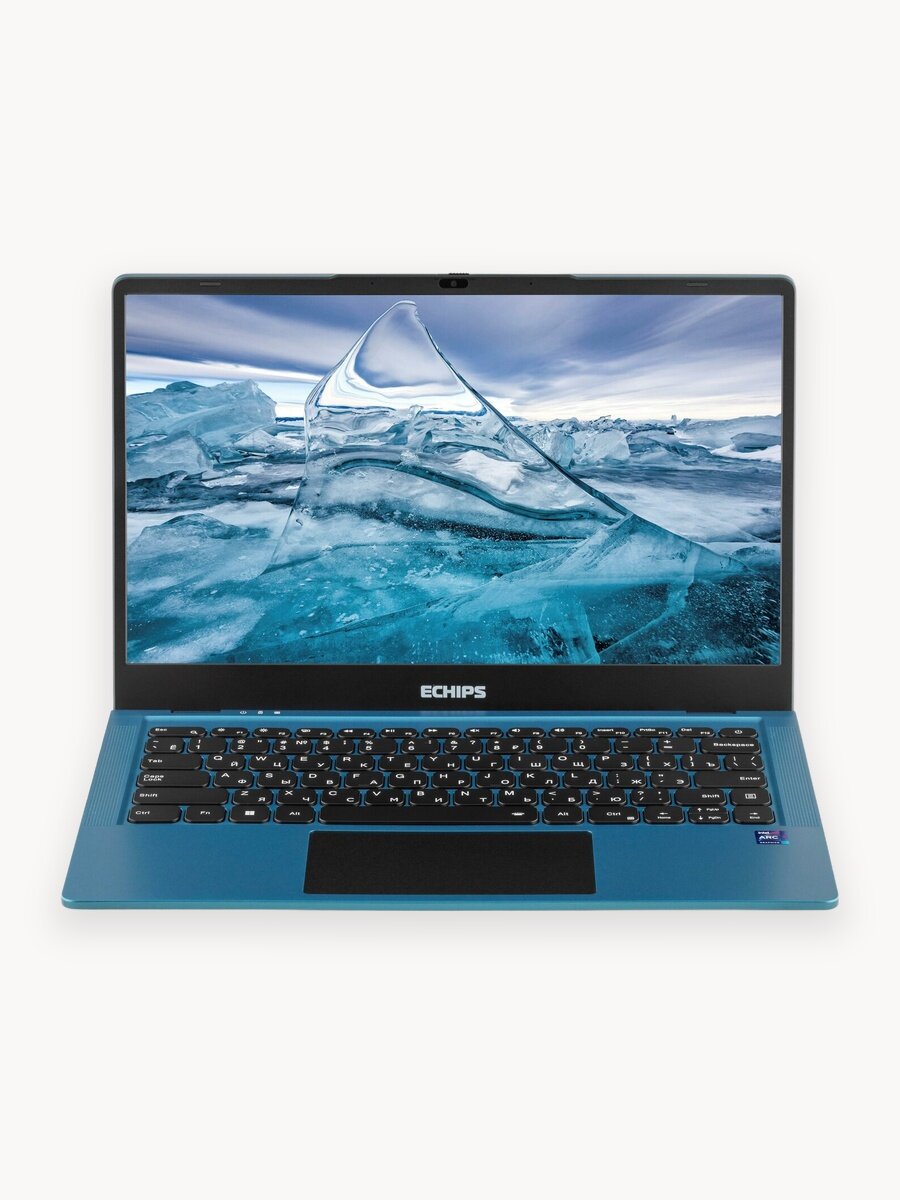 14.1" Ноутбук ECHIPS Arctic, Intel N100, RAM 8 ГБ, SSD 256 ГБ, IPS Full HD 1920x1080, Windows 11 Home