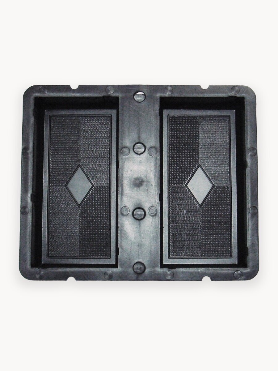 Форма двойная для брусчатки "Кирпич №7" от Камелот НН, пластик, 200х100х45 см, 10 форм