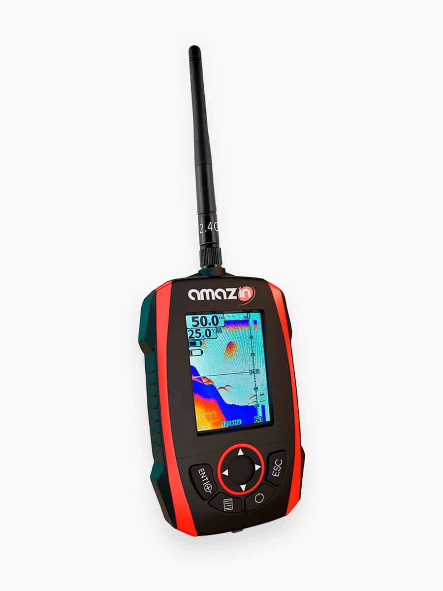 Эхолот для рыбалки беспроводной Amazin FF777-PRO-W с увеличенной дальностью сигнала до 150 метров