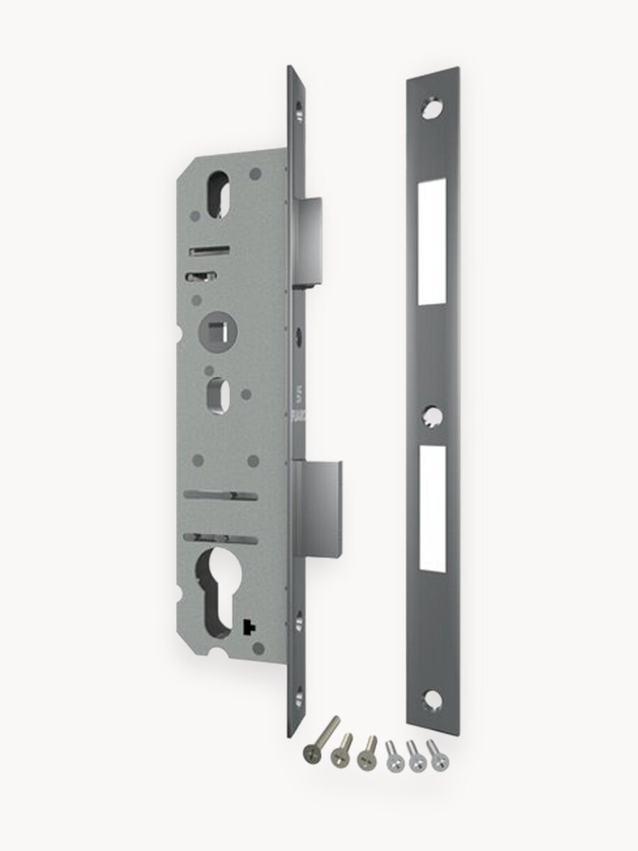 Корпус узкопрофильного замка с защёлкой Fuaro PROF4924-25/92 CP хром