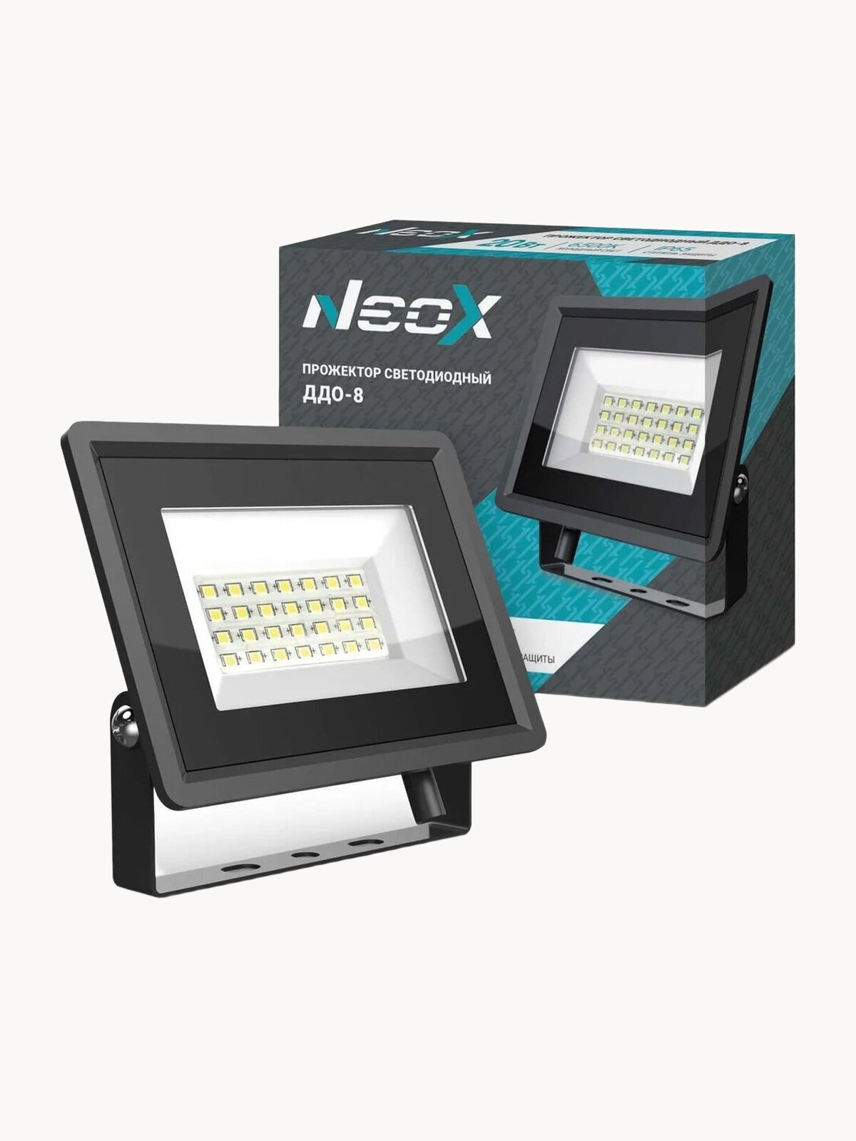 Светодиодный прожектор Neox ДДО-8 230В 6500К 2100Лм 105лм/Вт IP65 20 Вт