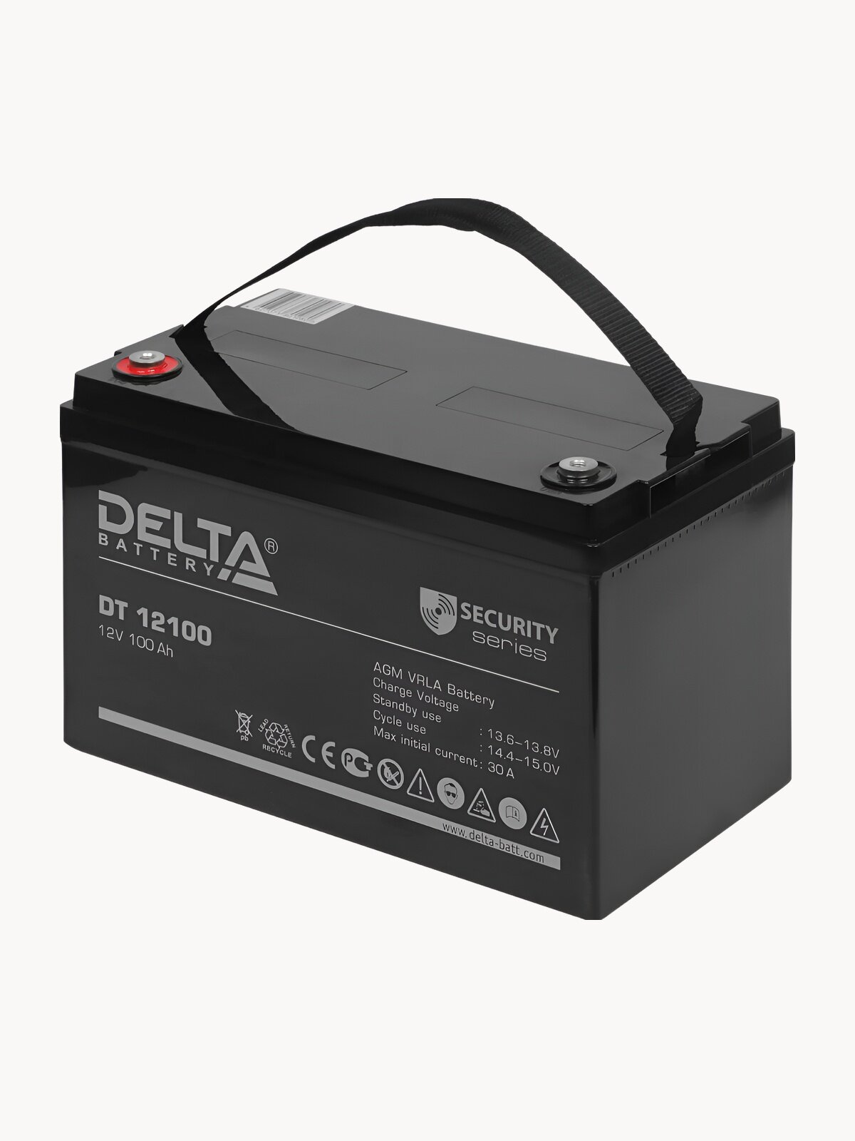 Аккумуляторная батарея Delta DT 12100 (12V, 100Ah), 6 элементов