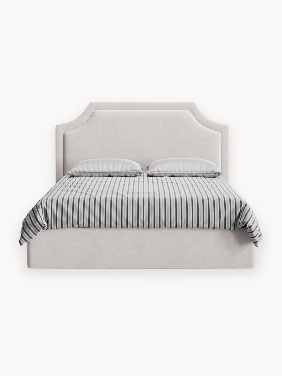 Кровать Эгида, 140 см x 200 см, с подъемным механизмом, мягкое изголовье