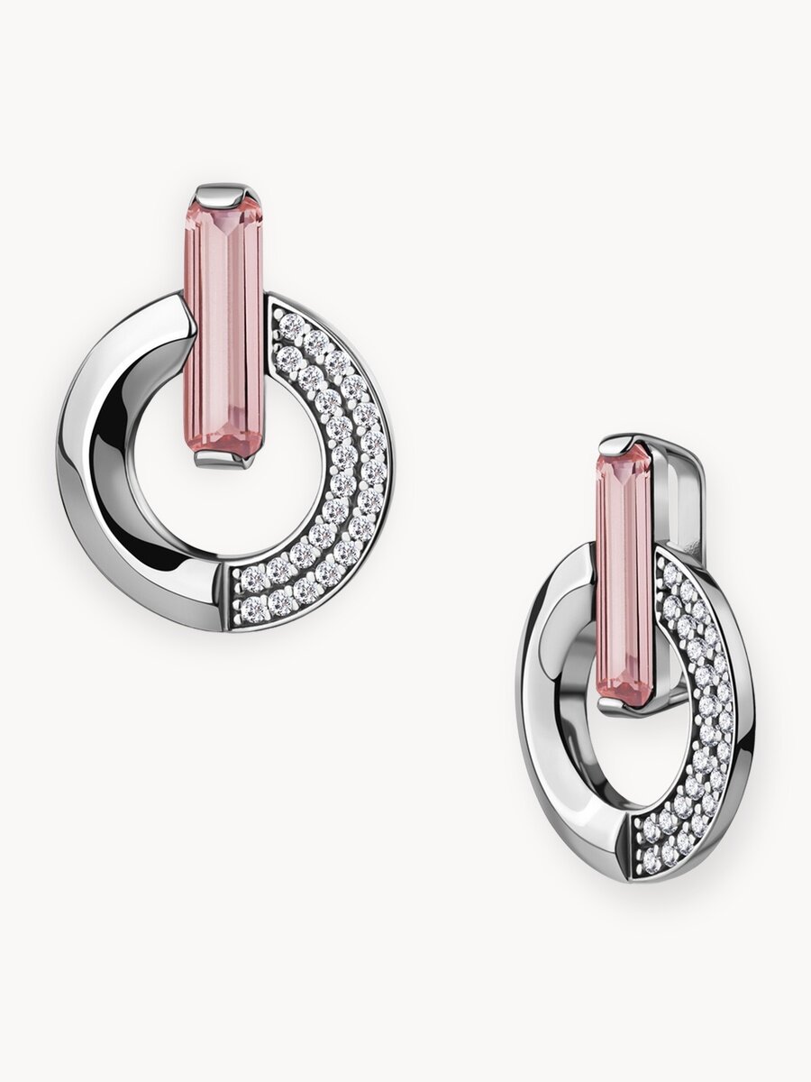 Подвеска, серебро, 925 проба, родирование, фианит, морганит