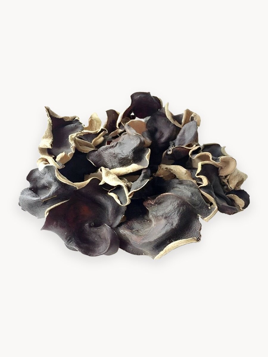 Грибы древесные Муэр, Моэр, черный гриб, сухие, 100 г, Китай