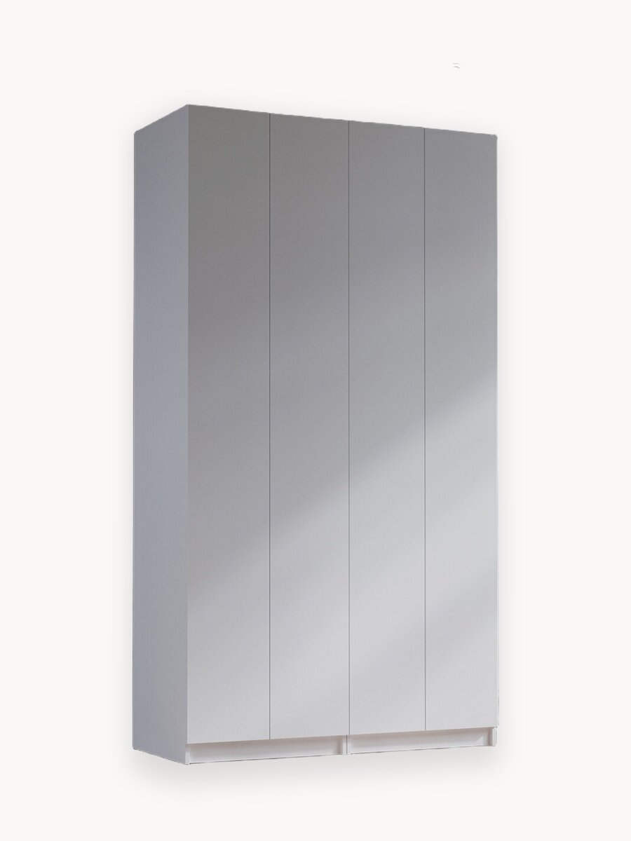 Шкаф распашной для одежды 160 см, Белый, с внутренним ящиком