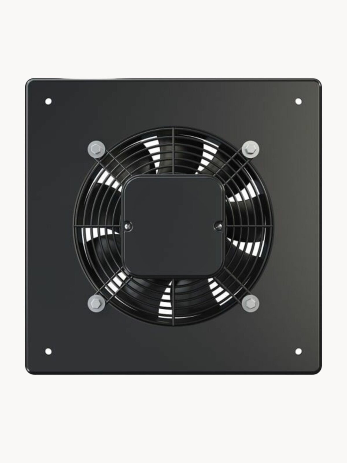 Вентилятор D200R осевой приточно вытяжной на квадратном фланце с регулятором оборотов YWF-2Е R