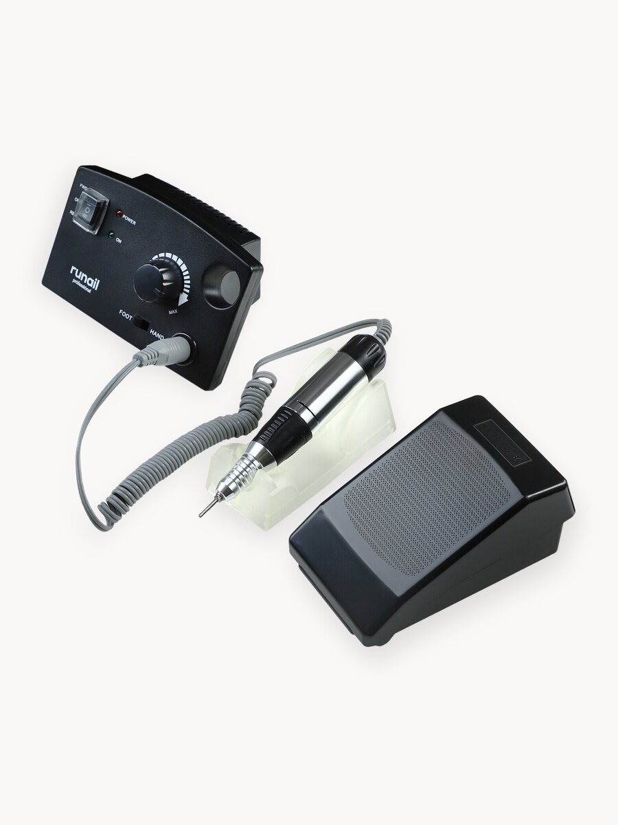 RuNail, Аппарат для маникюра и педикюра PM-35000 белый, 35000 об.