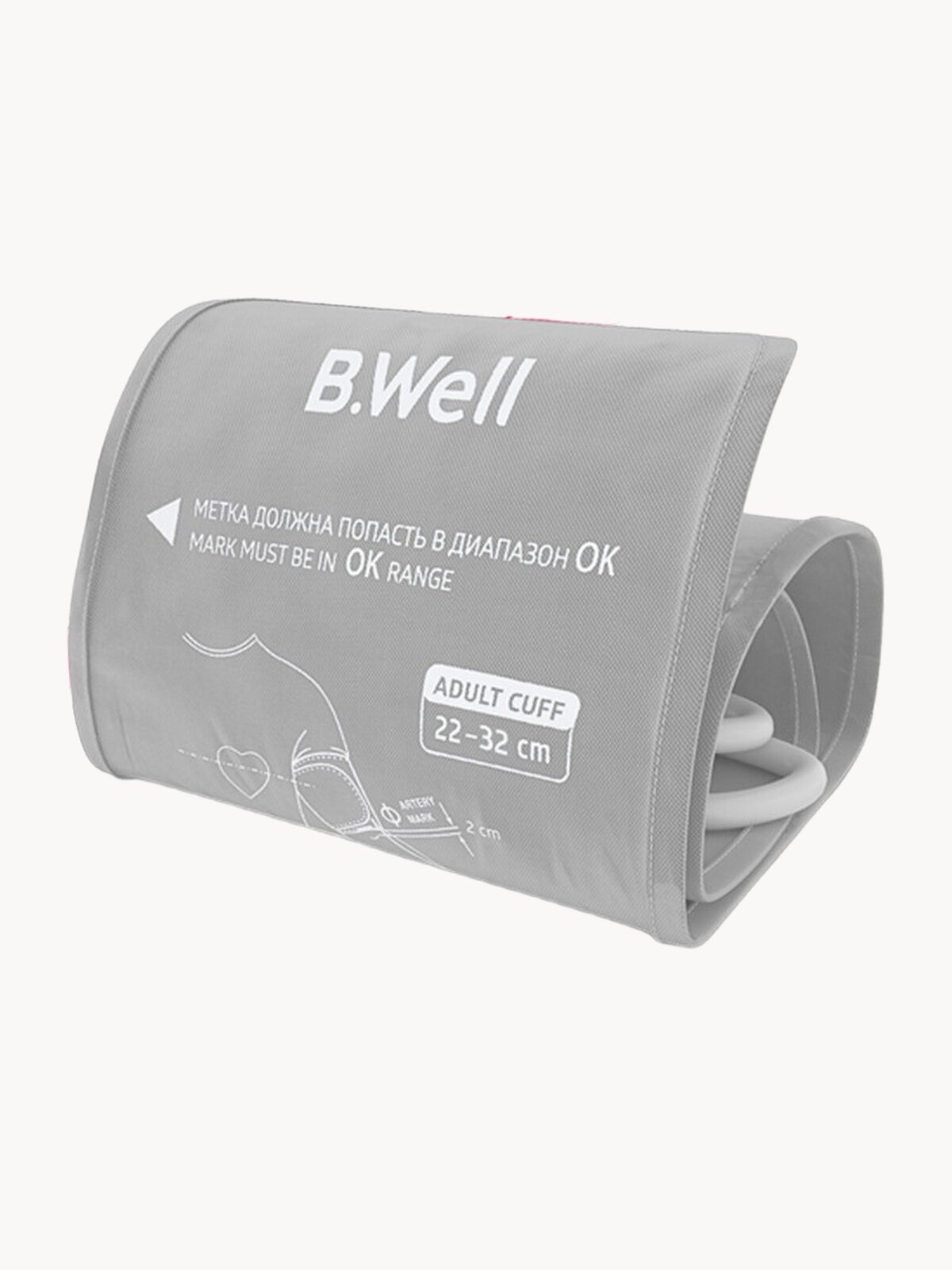 Манжета для тонометра B.Well стандартная, размер M (22-32 см)