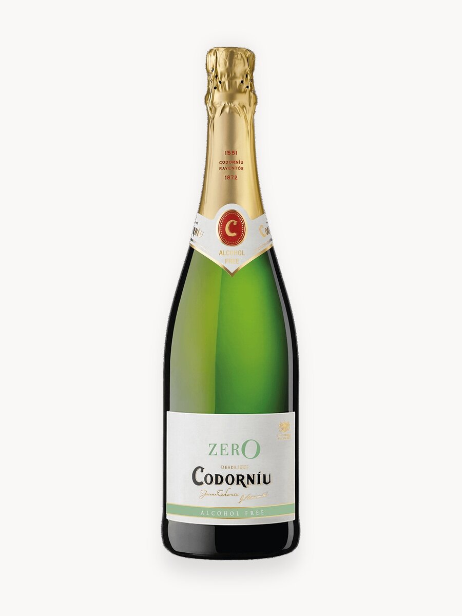 Безалкогольное вино игристое белое Cava Codorniu Zero White