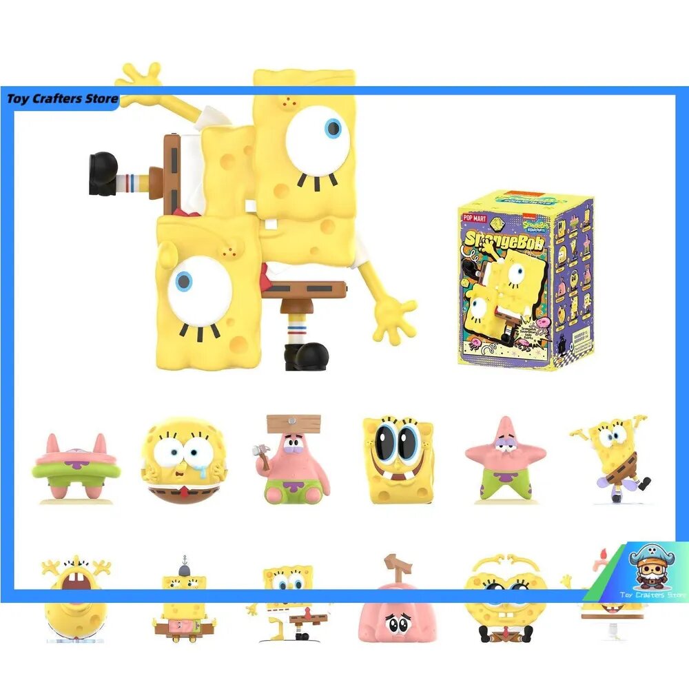Фигурка POP MART SpongeBob SquarePants Daily, ПВХ, АБС