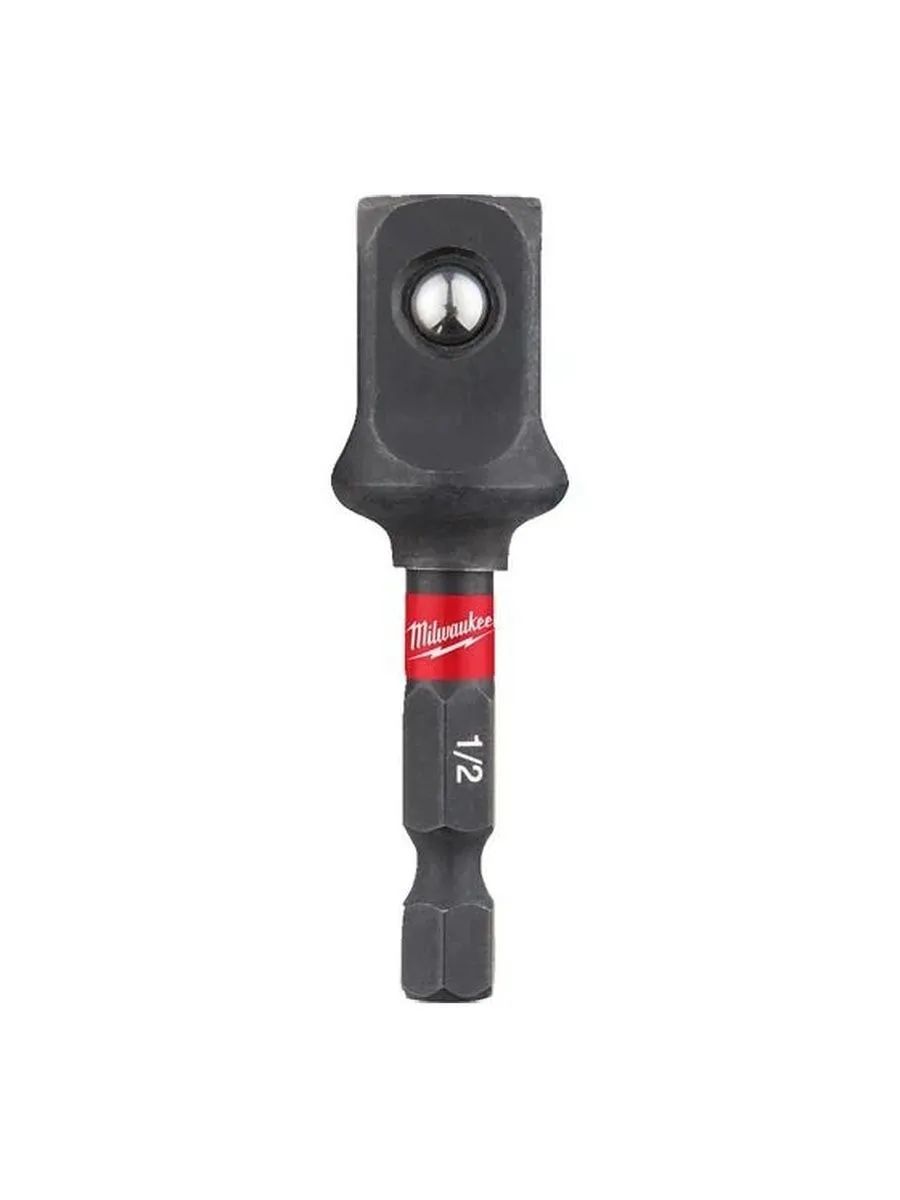 Адаптер (переходник) Milwaukee ударный для головок SHOCKWAVE с 1/4"HEX на 1/2"квадратный хвостовик GEN II