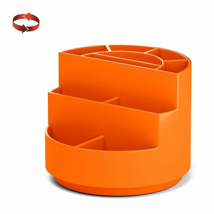 Подставка настольная Erich Krause вращающаяся, пластиковая, оранжевая