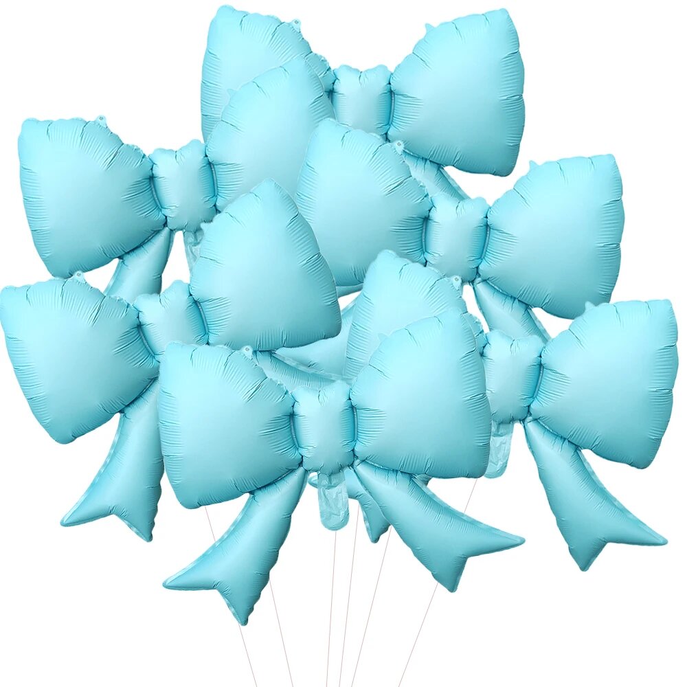 Набор небесно-голубых шаров-бантиков KUKUZHU, 6 шт.