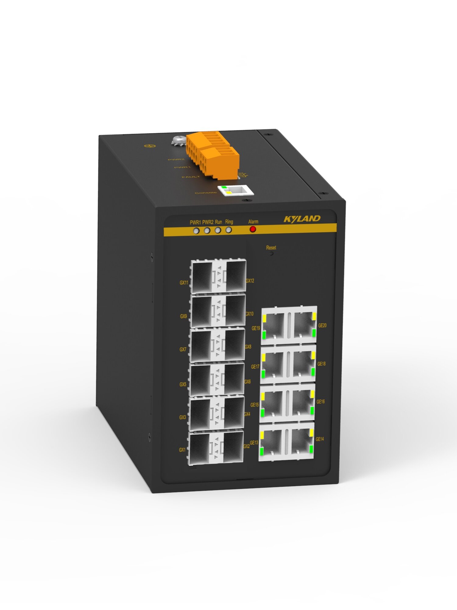 Управляемый коммутатор Kyland SICOM3000A-12GX8GE-L2-L2 20-портовый на DIN-рейку