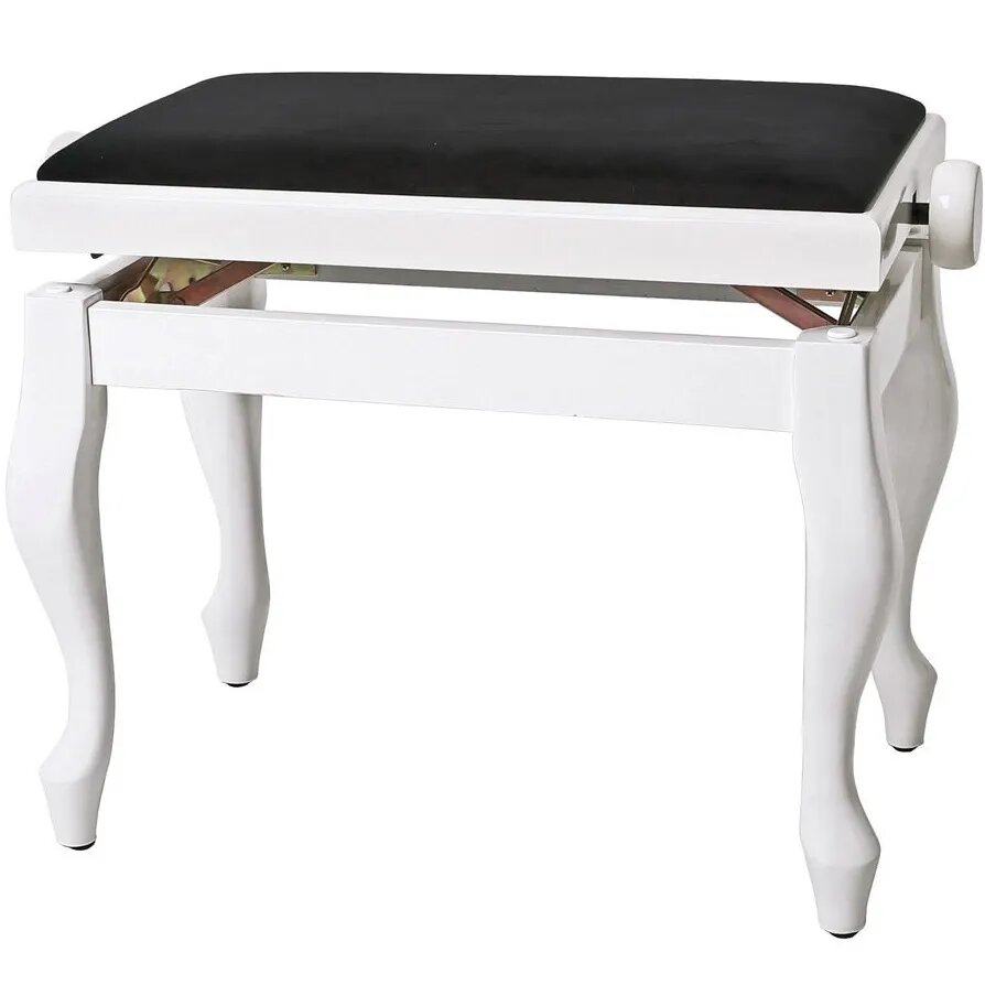 Банкетка Gewa Piano Bench Deluxe Classic White Highgloss