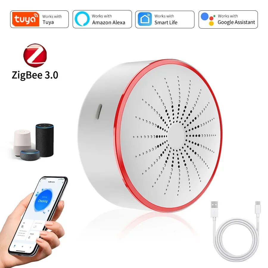GGBEE Умная сирена F048B ZigBee Version для безопасности дома