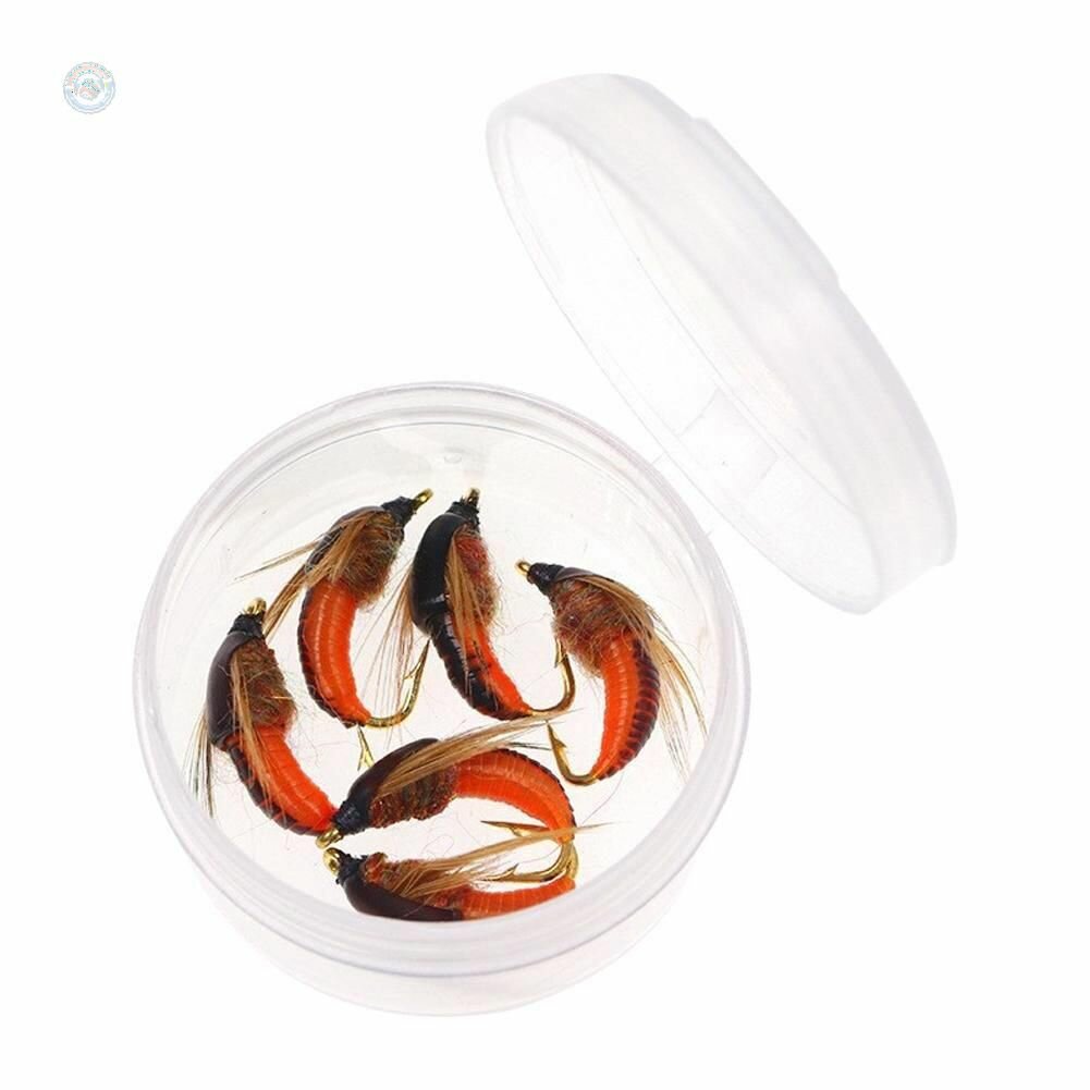 6 искусственных мушек Scud Fly для ловли форели и лосося, реалистичные нимфы, рыболовные приманки для пресноводной рыбалки