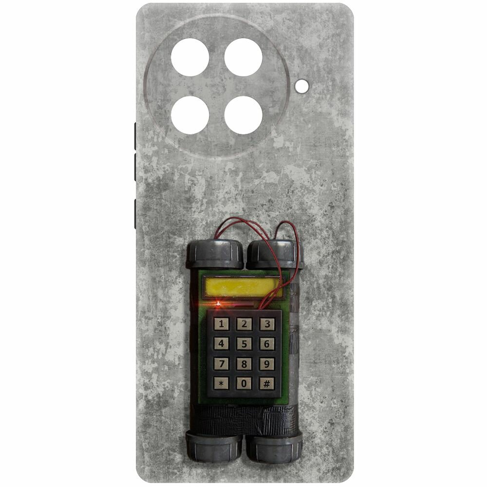 Чехол-накладка Krutoff Soft Case Cтандофф 2 (Standoff 2) - C4 для TECNO Camon 30S Pro черный