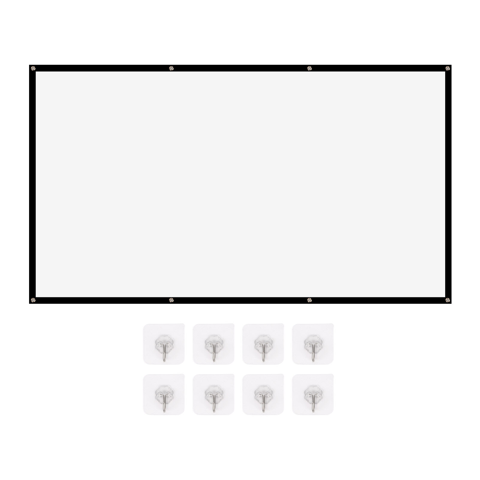 100 -дюймовый экран проектора складной портативный мягкий HD -экран проектора для наружного помещения