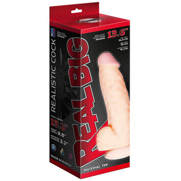 79169 Фаллоимитатор супергигант с присоской 13,6'. В коробке